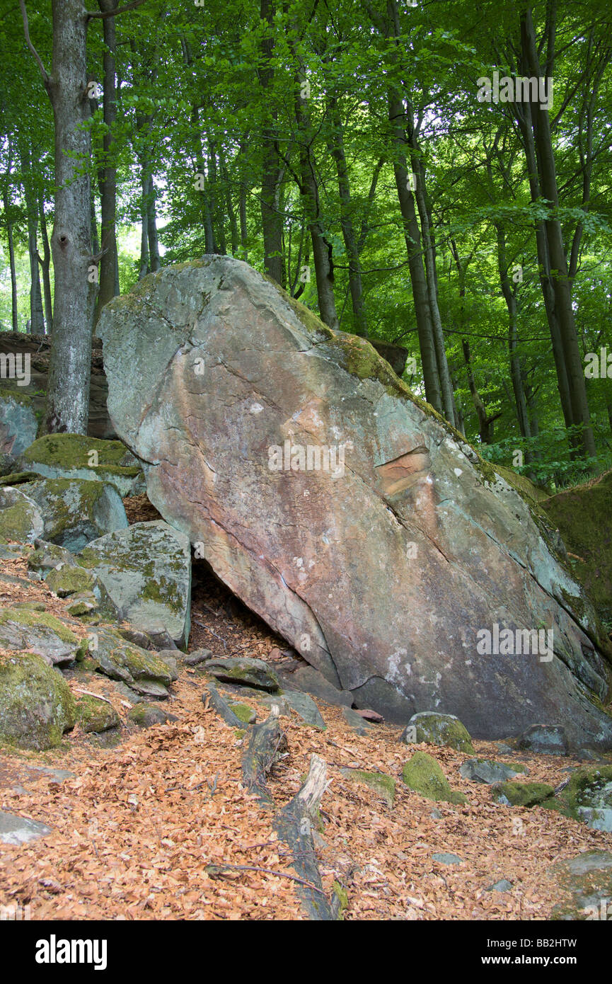 Formation of rocks in a forest Stock Photo - Alamy
