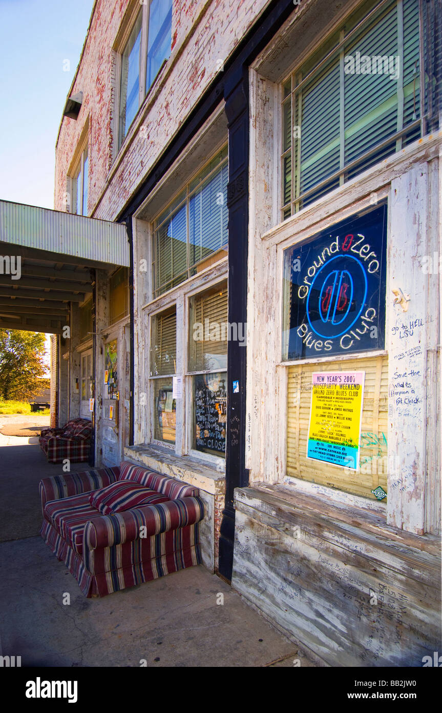 Ground Zero Blues Club in Blues Alley in Clarksdale, Mississippi Stock Photo - Alamy