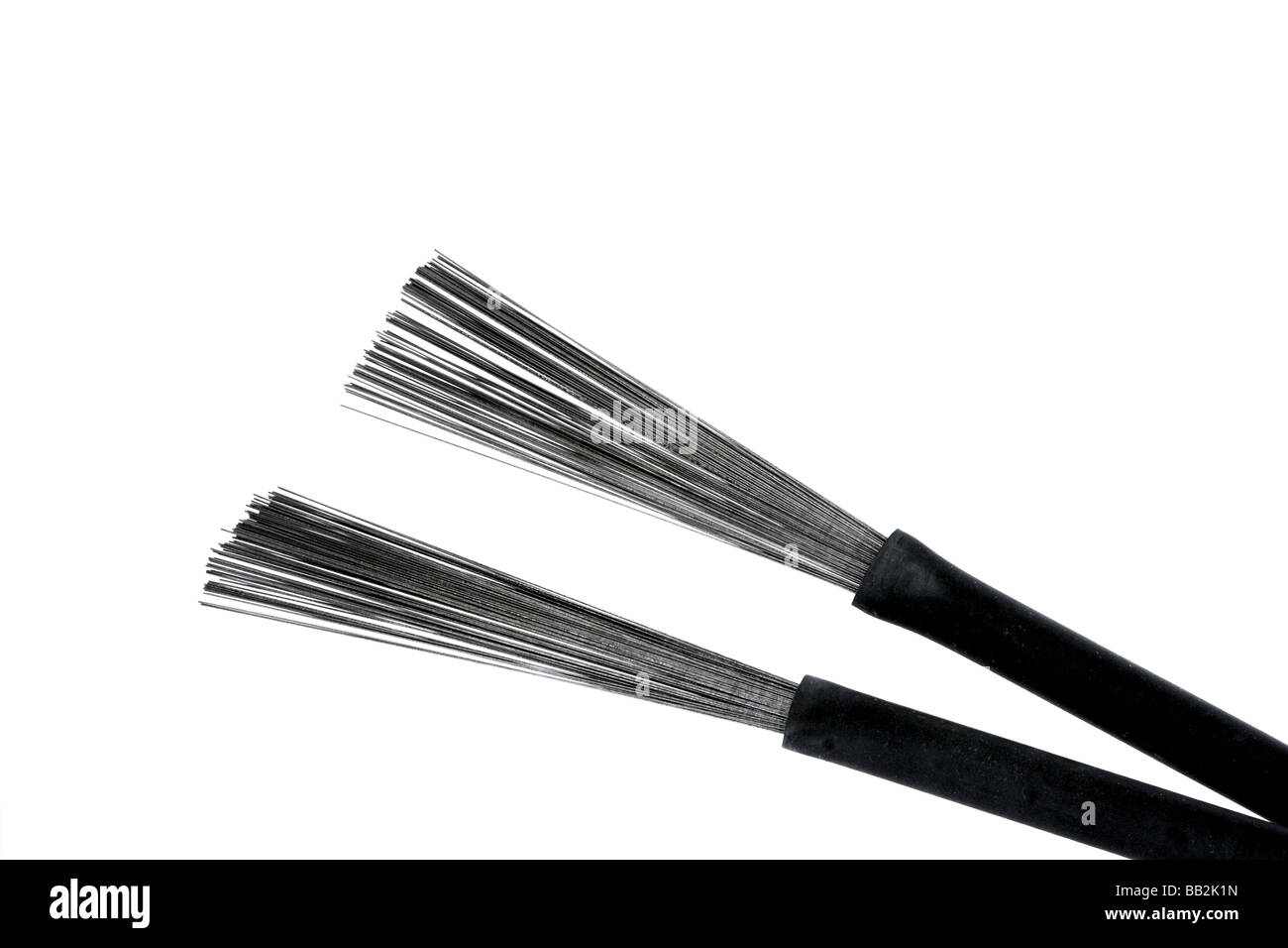 Wire jazz brushes for drumming Stock Photo - Alamy