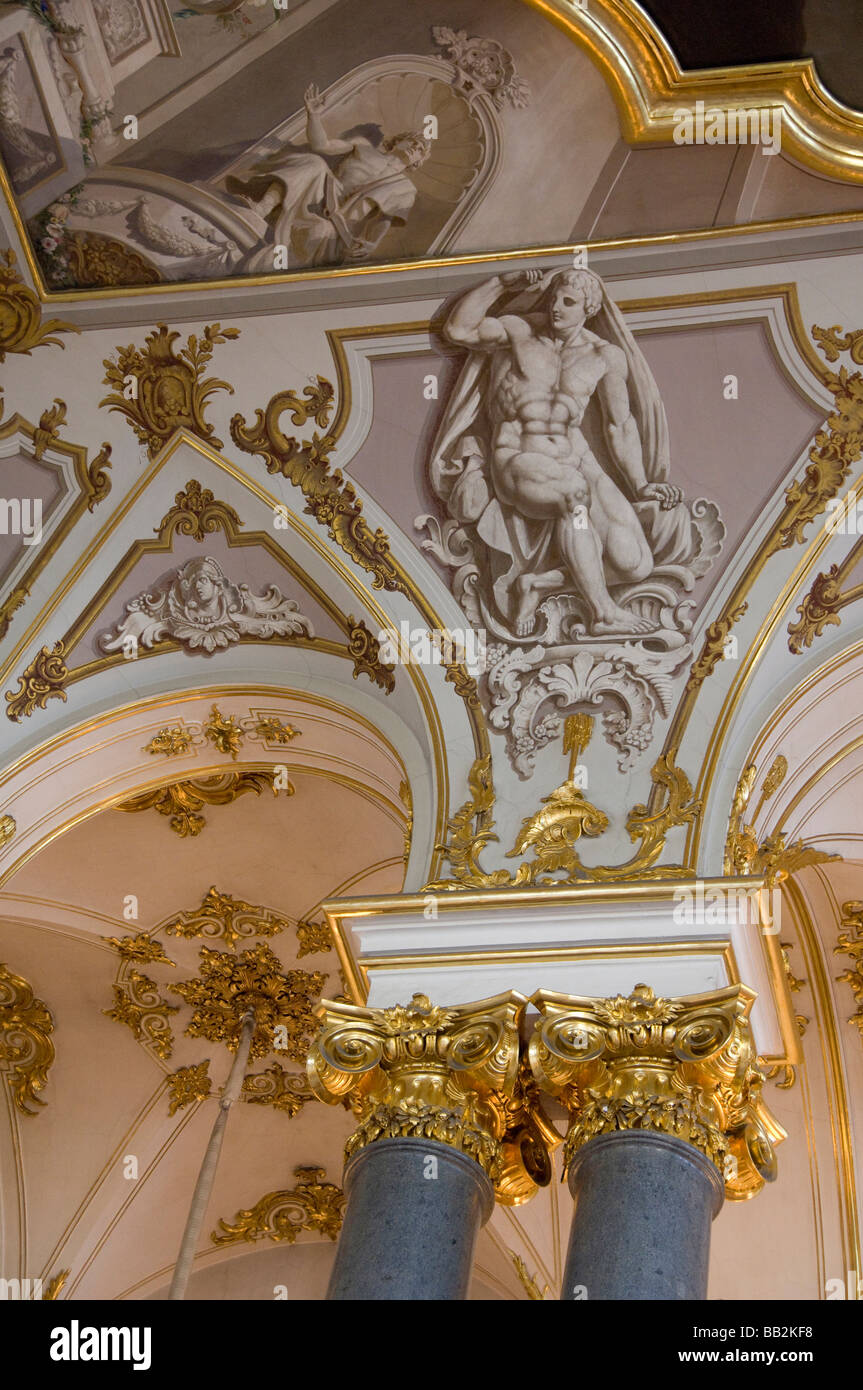 Russia, St. Petersburg, The Hermitage . The Ambassadors' Staircase ...