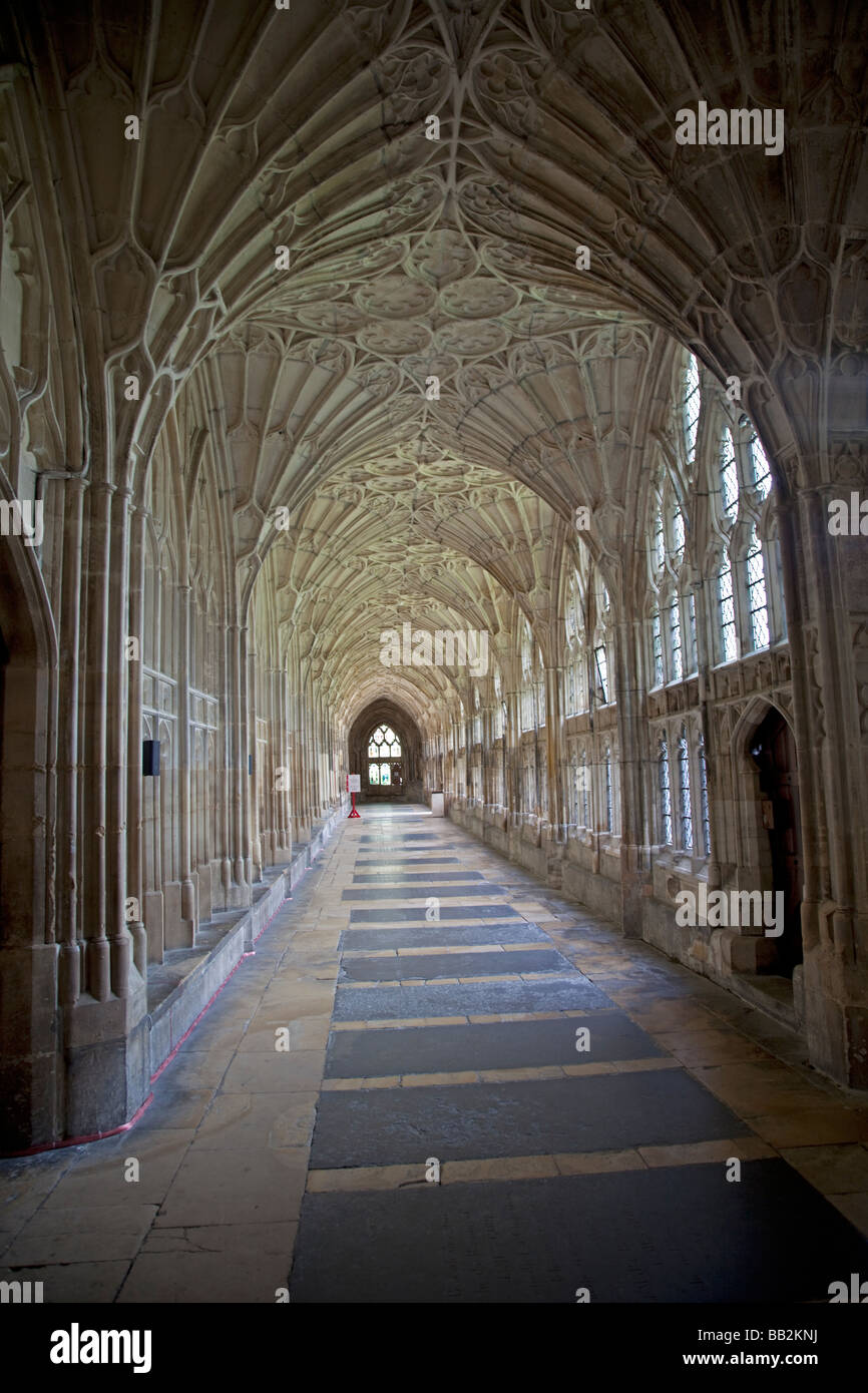 The cloister Gloucester cathedral UK Stock Photo - Alamy