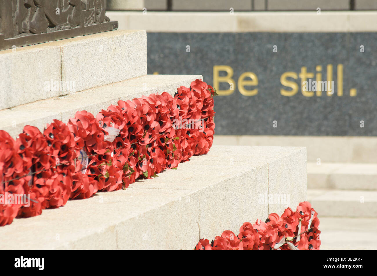 Post remembrance service Stock Photo - Alamy