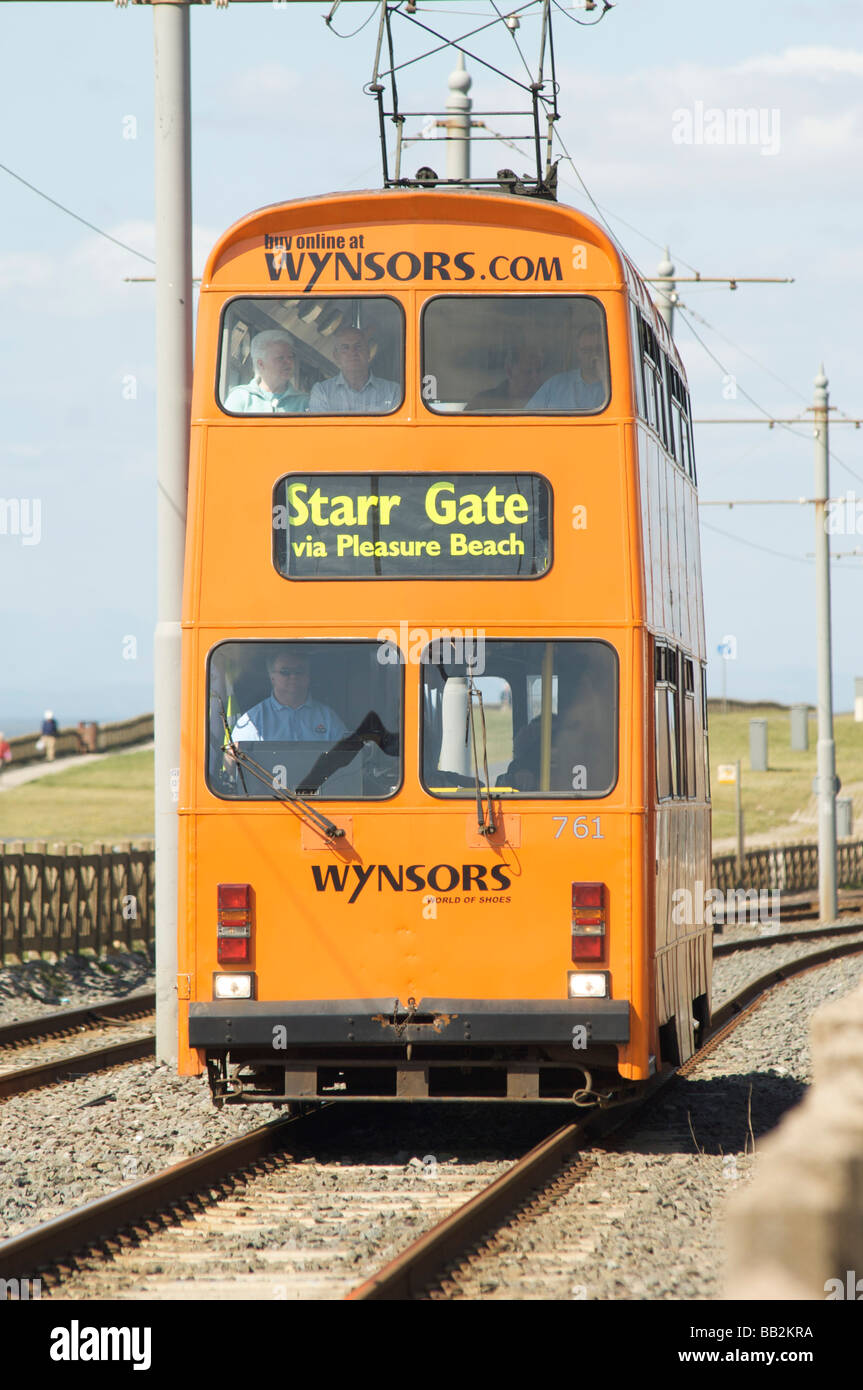 Old tram blackpool seafront hi-res stock photography and images - Alamy