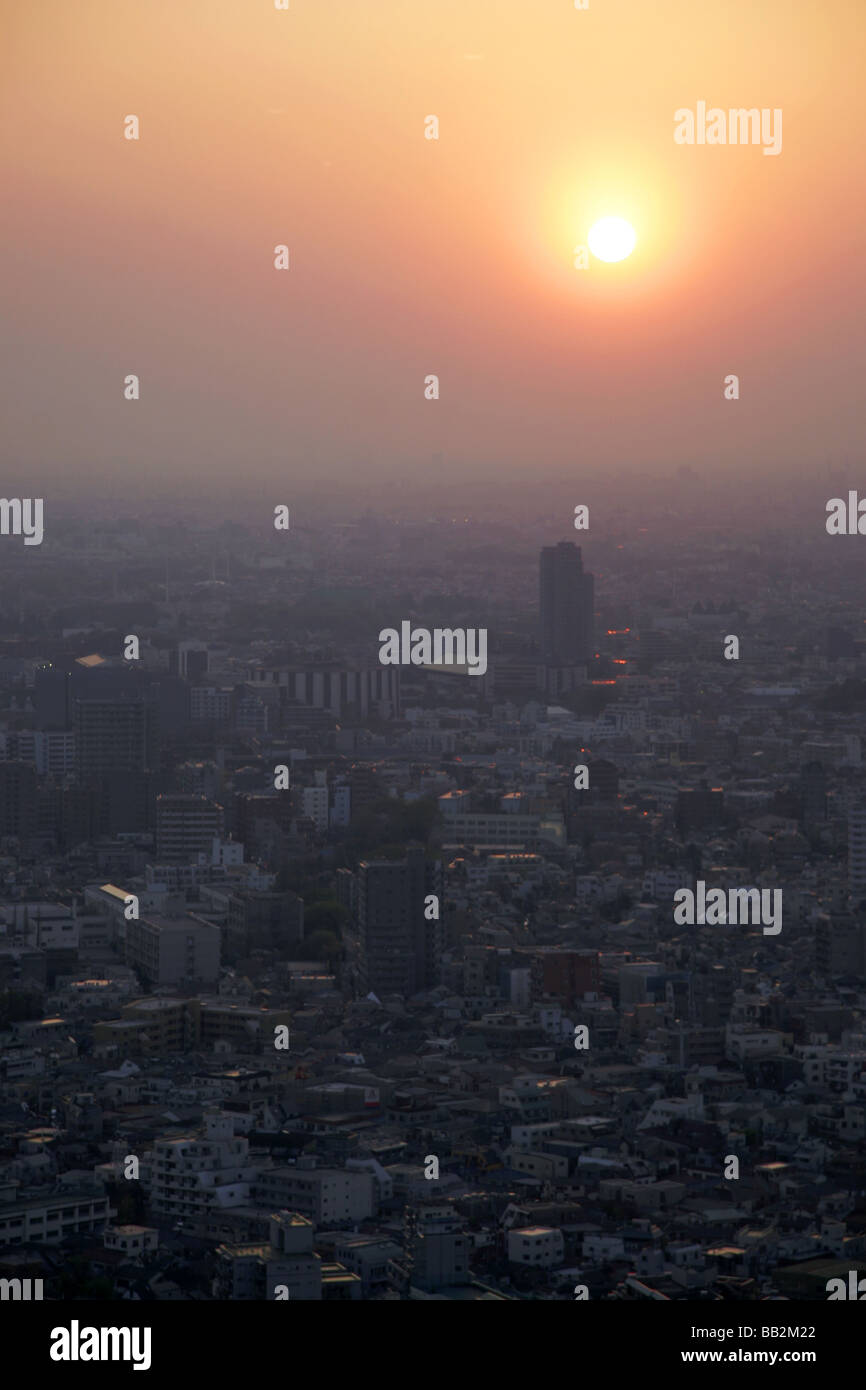 Sunset Tokyo Japan Stock Photo - Alamy