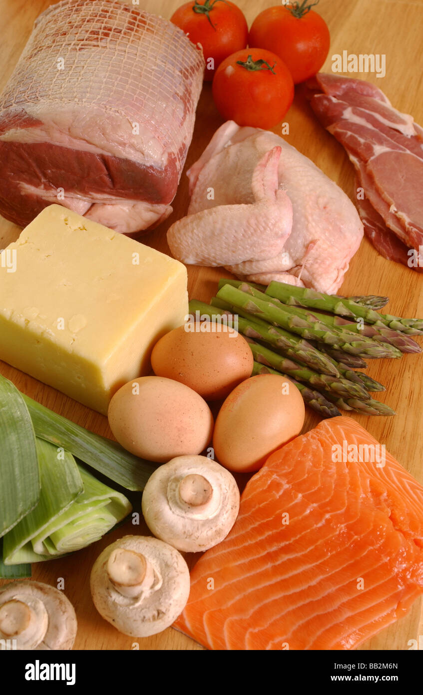 Protein food groups hi-res stock photography and images - Alamy