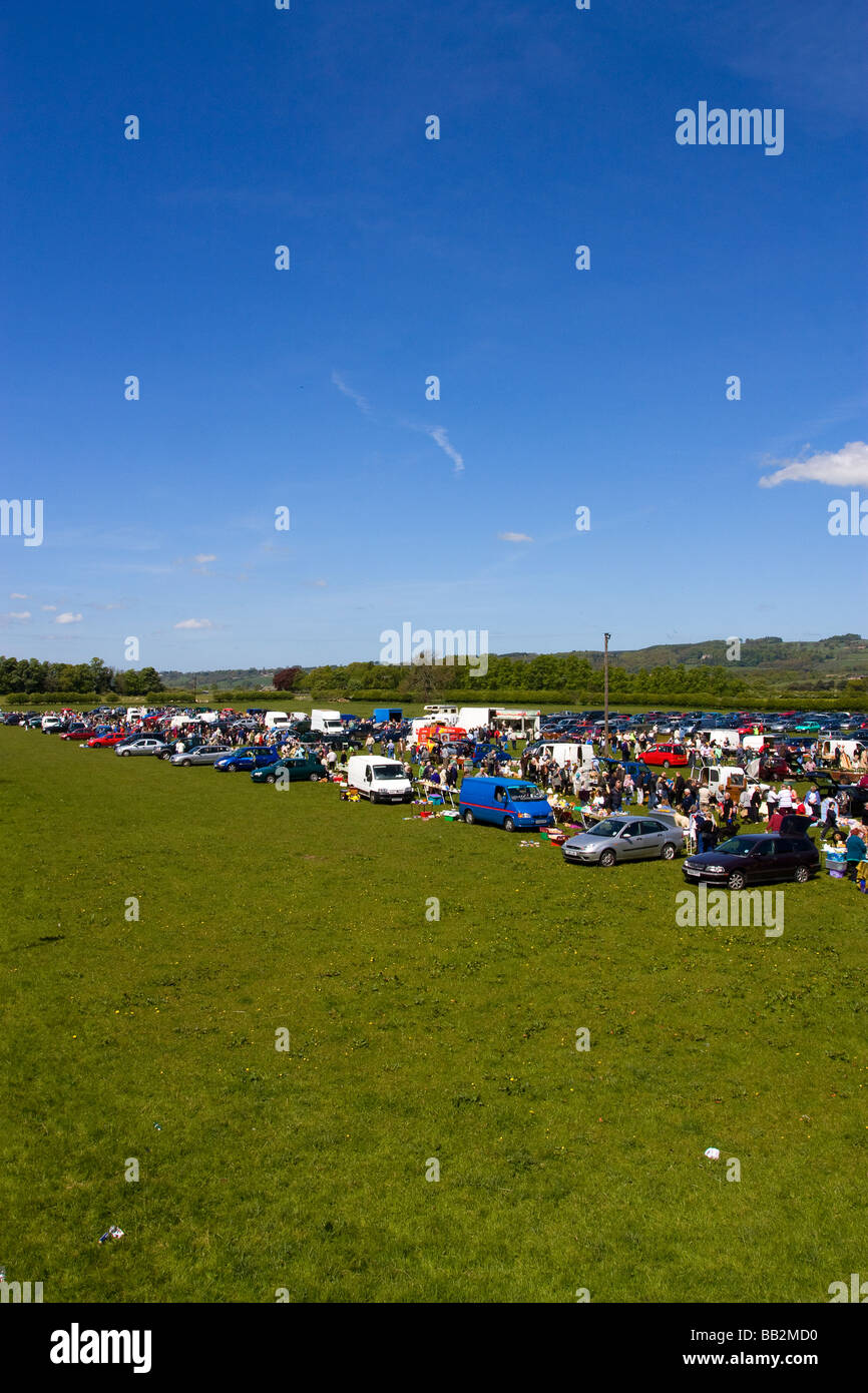 Corbridge wednesday car boot fair Northumberland Stock Photo - Alamy