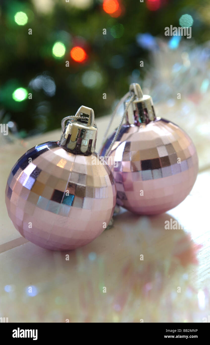 christmas decorations and baubles on a christmas tree Stock Photo - Alamy