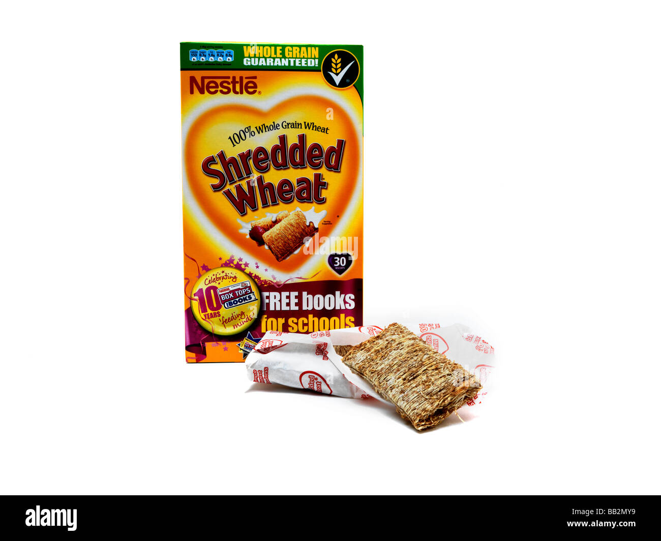 Extra Large Packaging Breakfast Cereal Shredded Wheat Stock Photo - Alamy