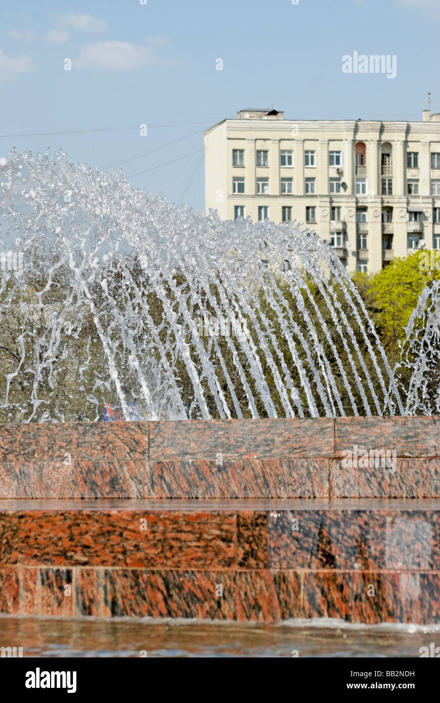 Fountain water jets Stock Photo - Alamy