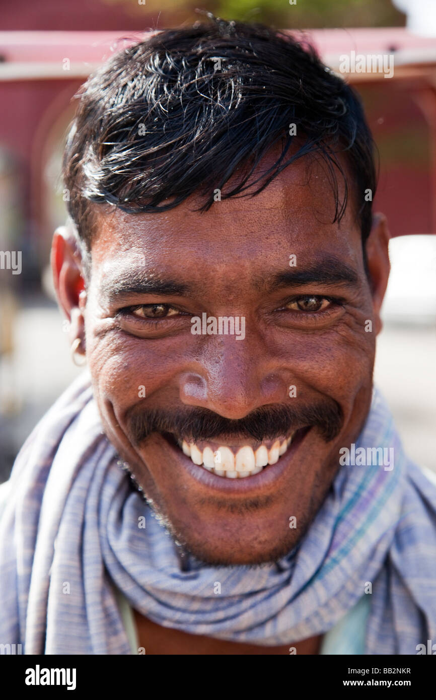 Indian man in rickshaw hi-res stock photography and images - Alamy