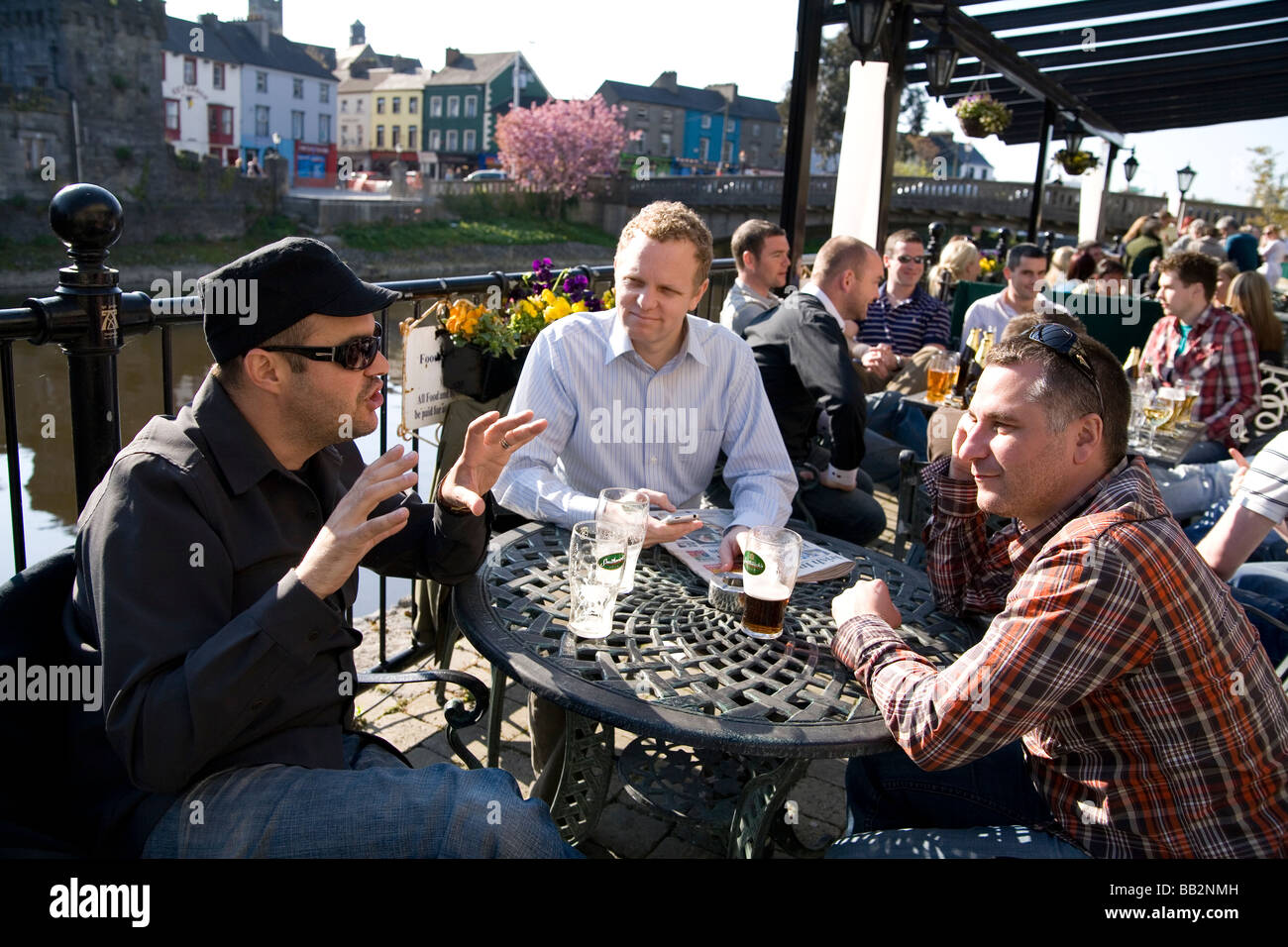 Men drinking in Ireland Stock Photo - Alamy