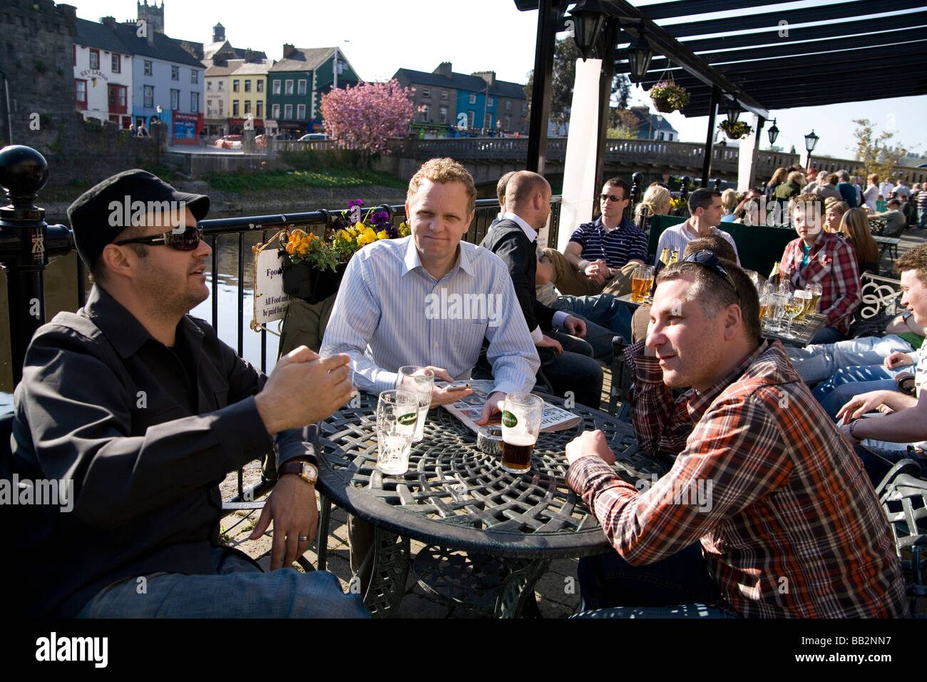 Men drinking in Ireland Stock Photo - Alamy