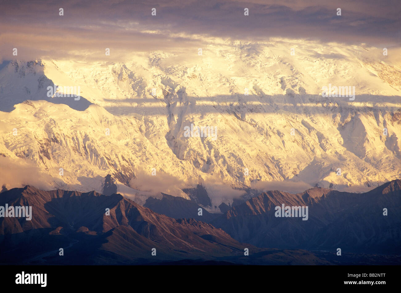 Wickersham Wall on Mt McKinley; Denali National Park, Alaska, USA Stock ...