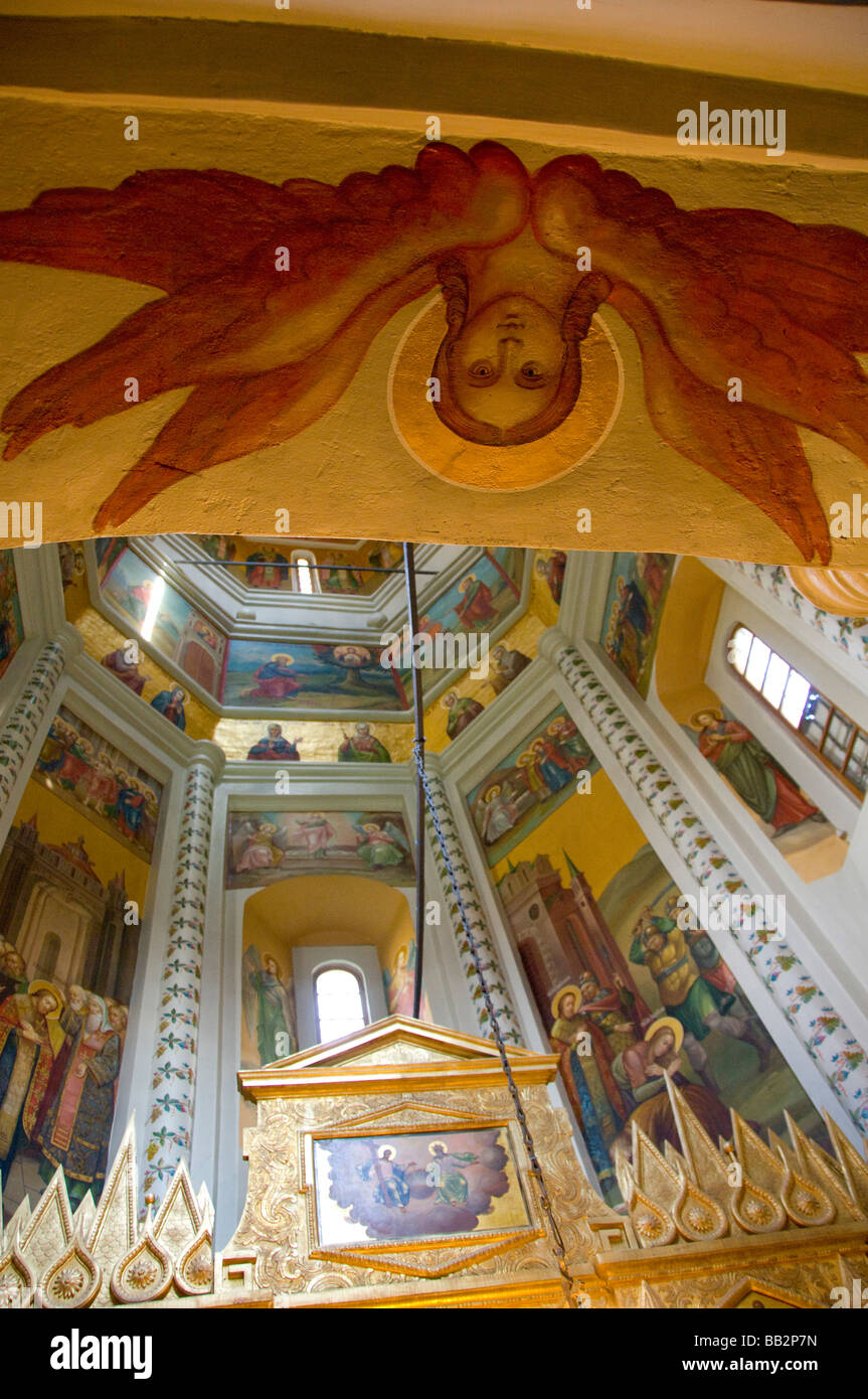 Russia, Moscow, Red Square. Interior view of St. Basil's Cathedral ...