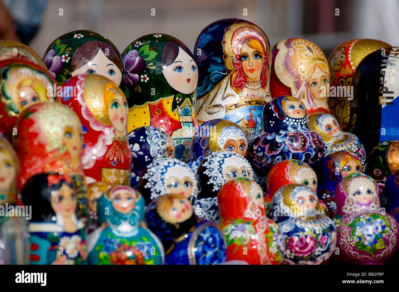 Russia, Moscow, Red Square. Typical matryoshka dolls. (RF Stock Photo ...