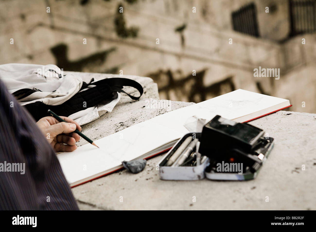 Color pencil drawing italy hi-res stock photography and images - Alamy