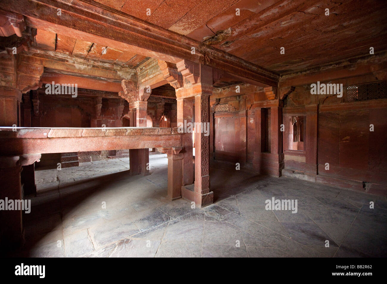 Akbar Sleeping Quarters inside the Harem in the Palace at Fatehpur ...