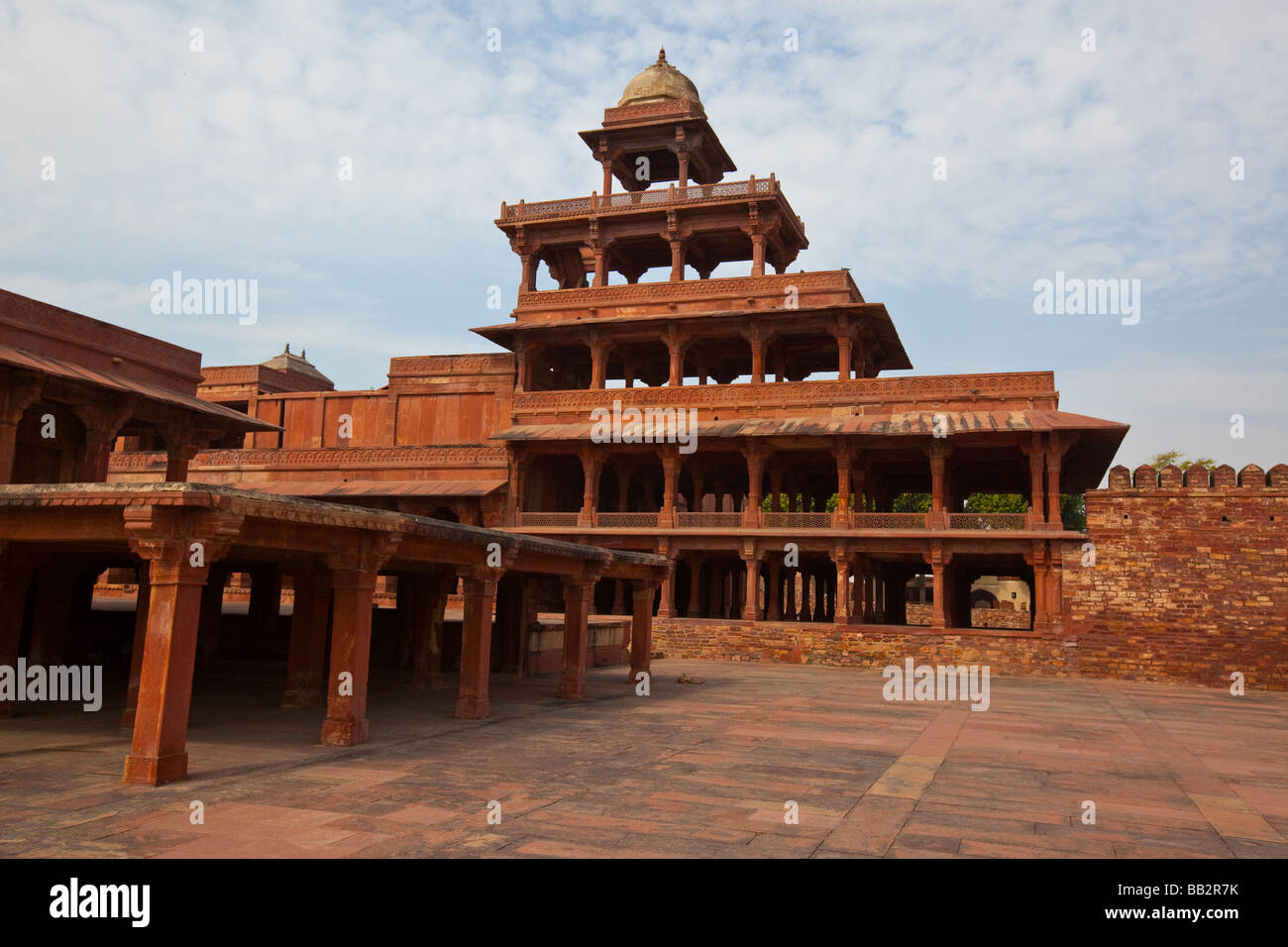 Panch Mahal inside the Palace in Fatehpur Sikri India Stock Photo - Alamy