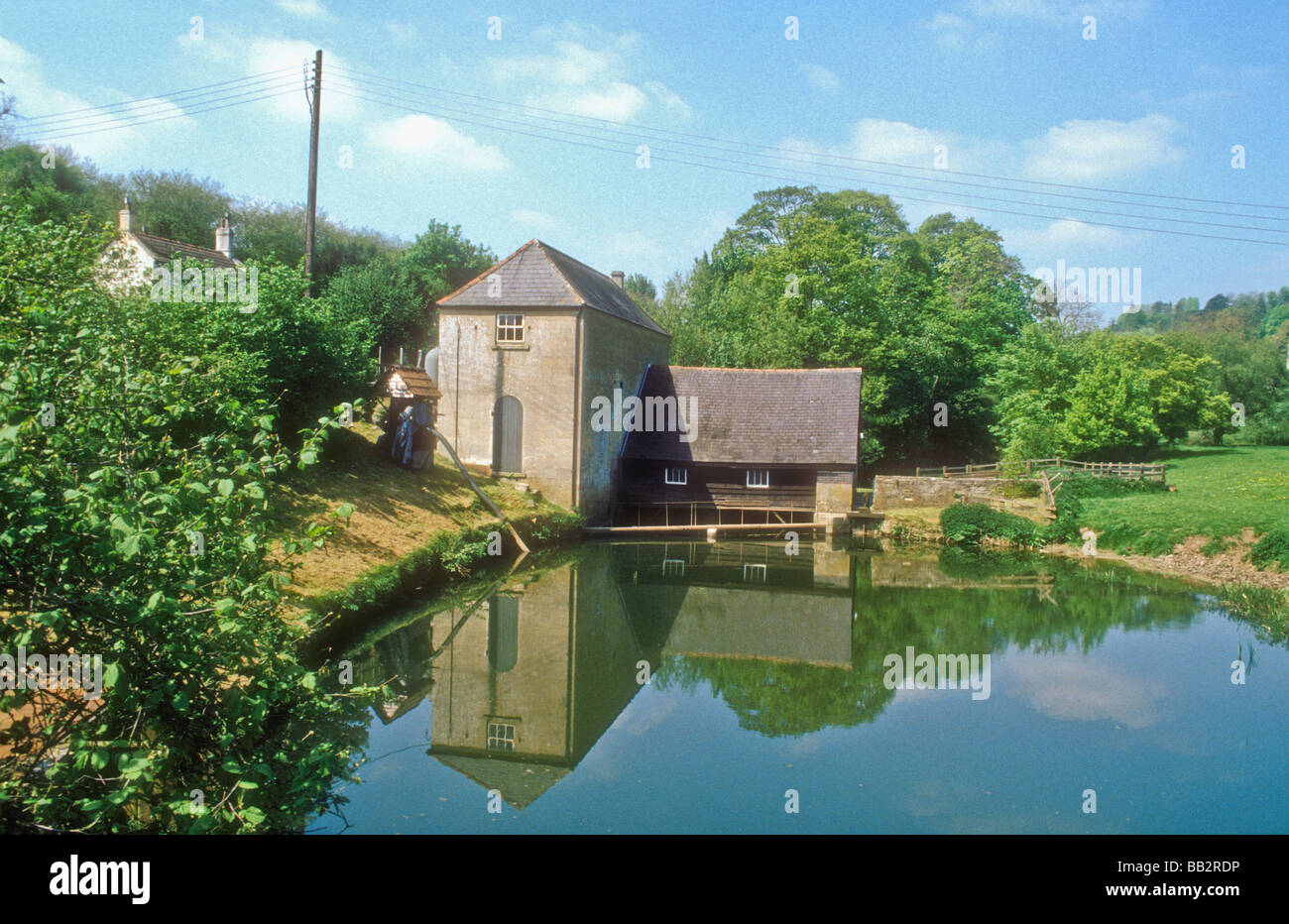 Claverton Pumping Station on the Kennet and Avon Canal in Avon England ...