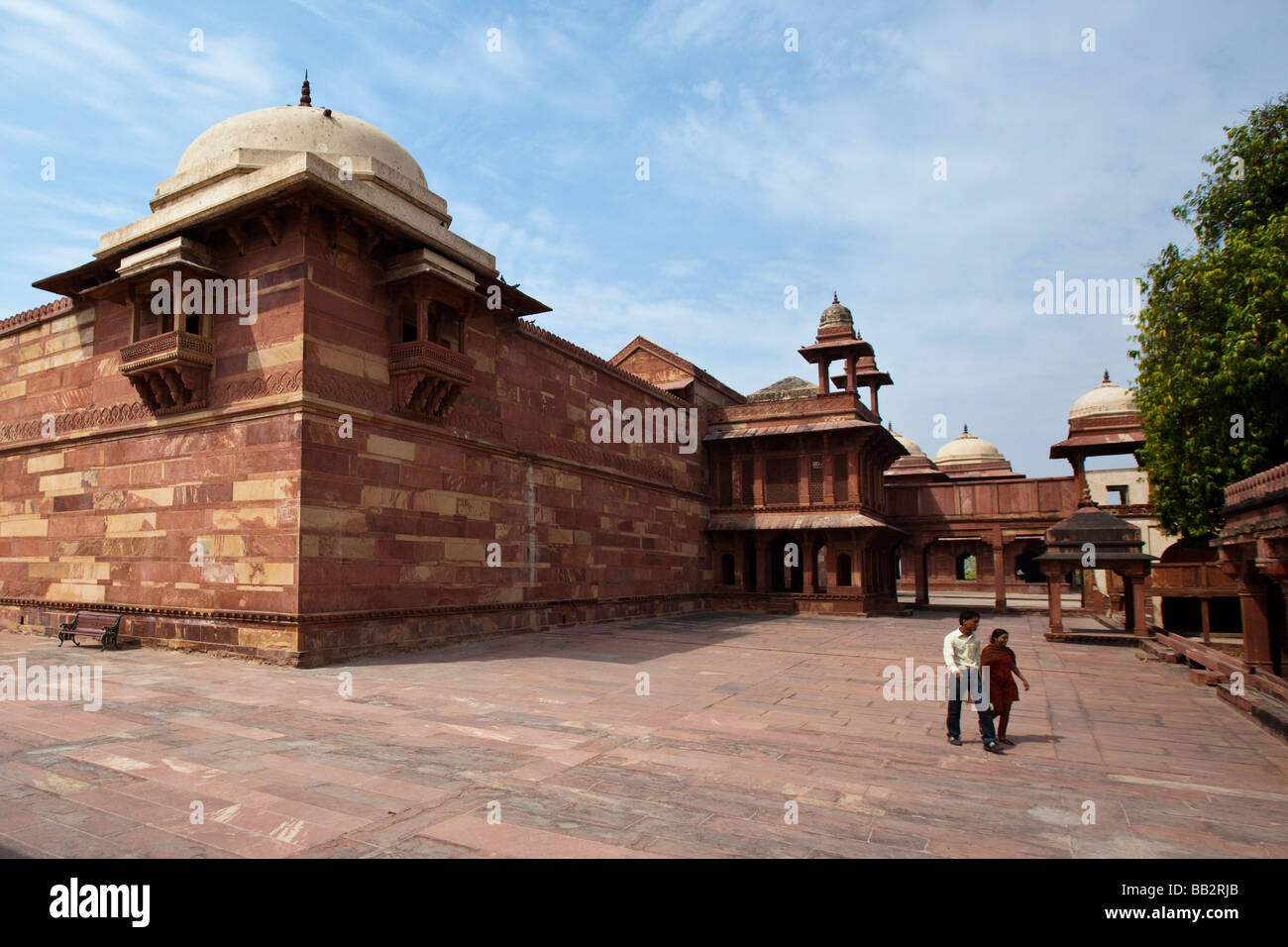 Jodhbai Palace in Akbar Harem Fatehpur Sikri India Stock Photo - Alamy