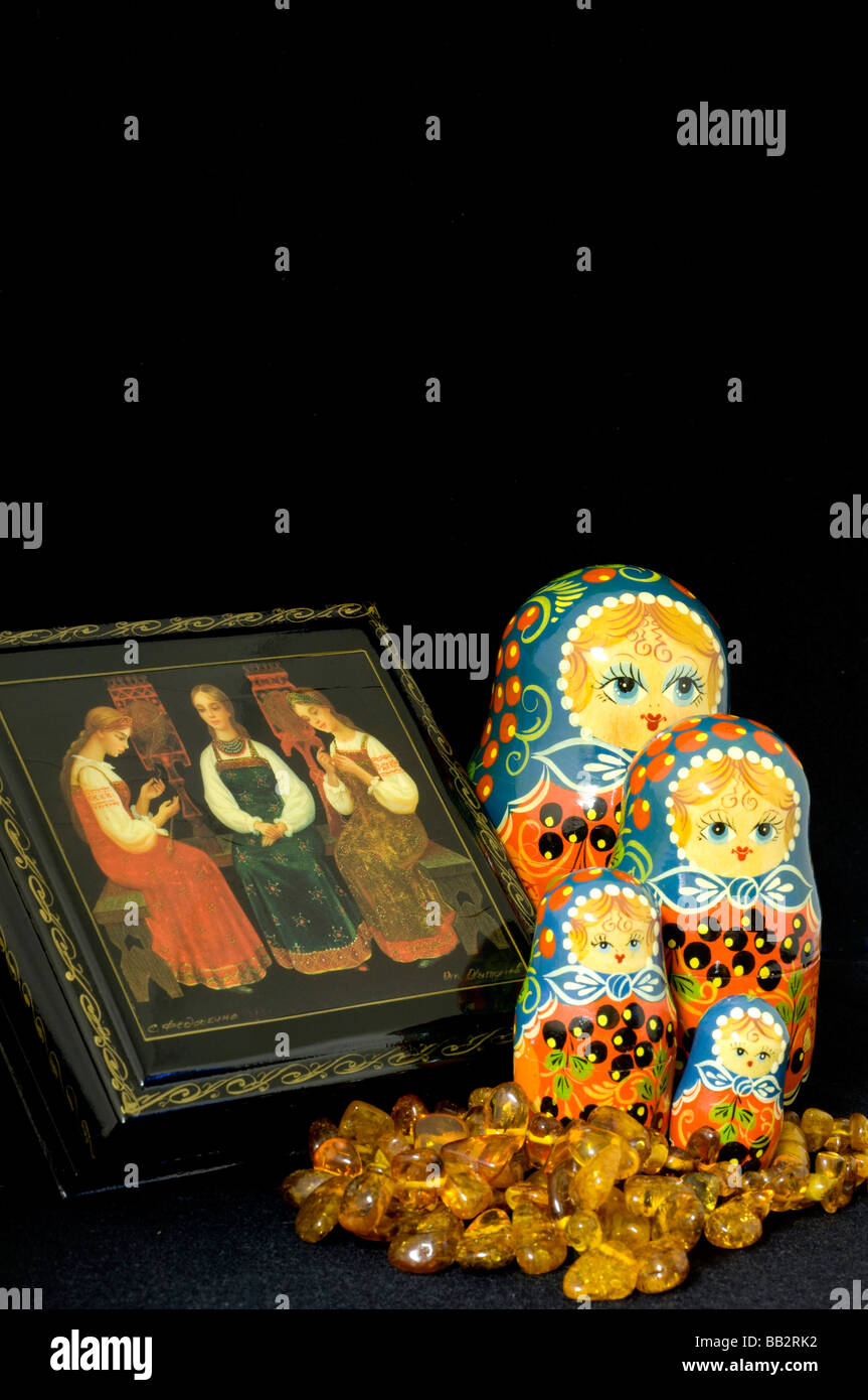 Russia Russian handicrafts. High quality traditional painted lacquer ...