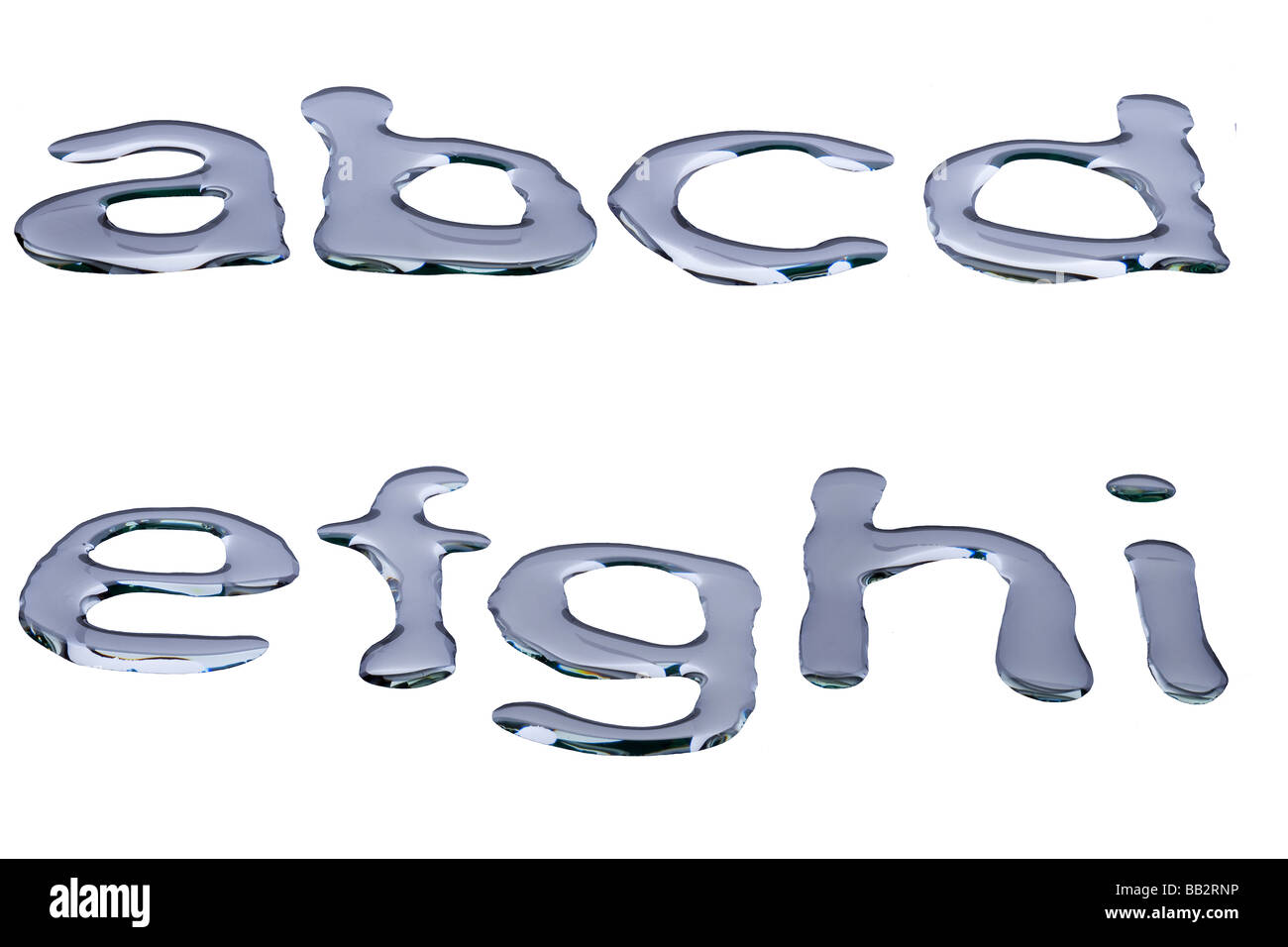 Water alphabet hi-res stock photography and images - Alamy
