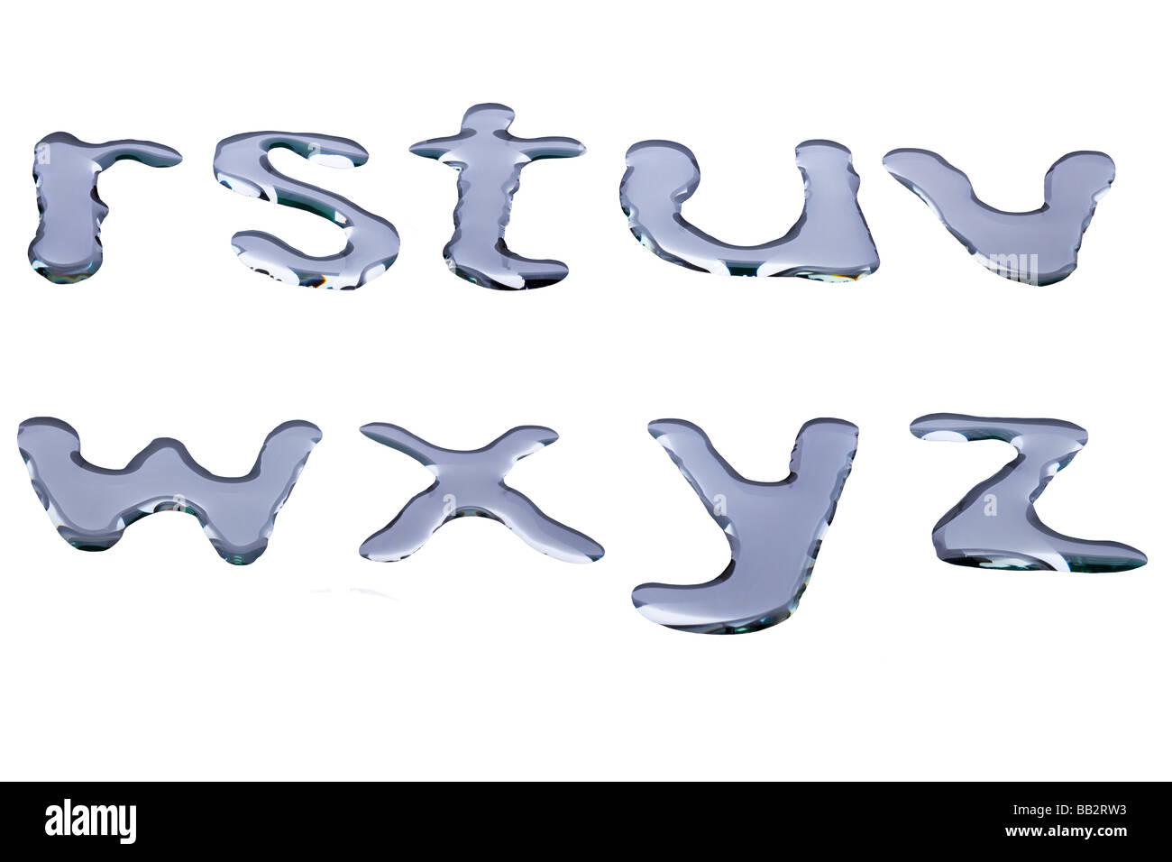 Letter water Cut Out Stock Images & Pictures - Alamy