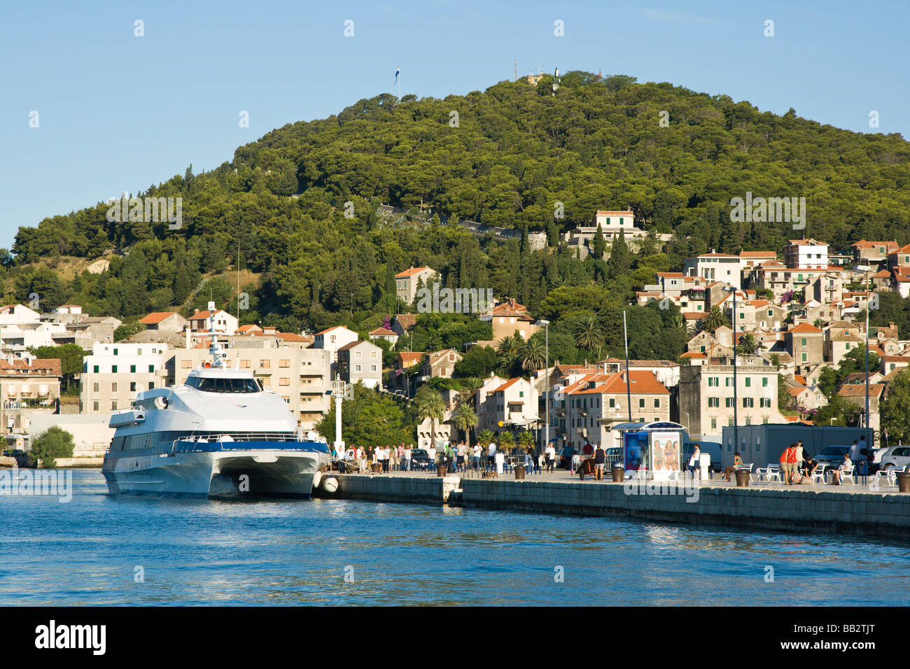 Harbor in Split, Southeastern Tip of Croatia, Dalmation Coast, Adriatic ...