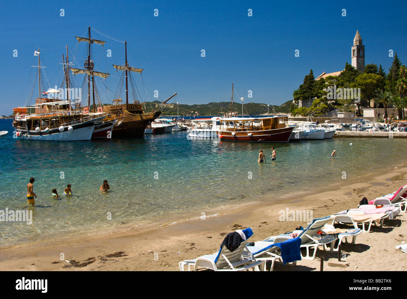 Views around Otok Lopud Island, one of the Elaphite Islands from ...