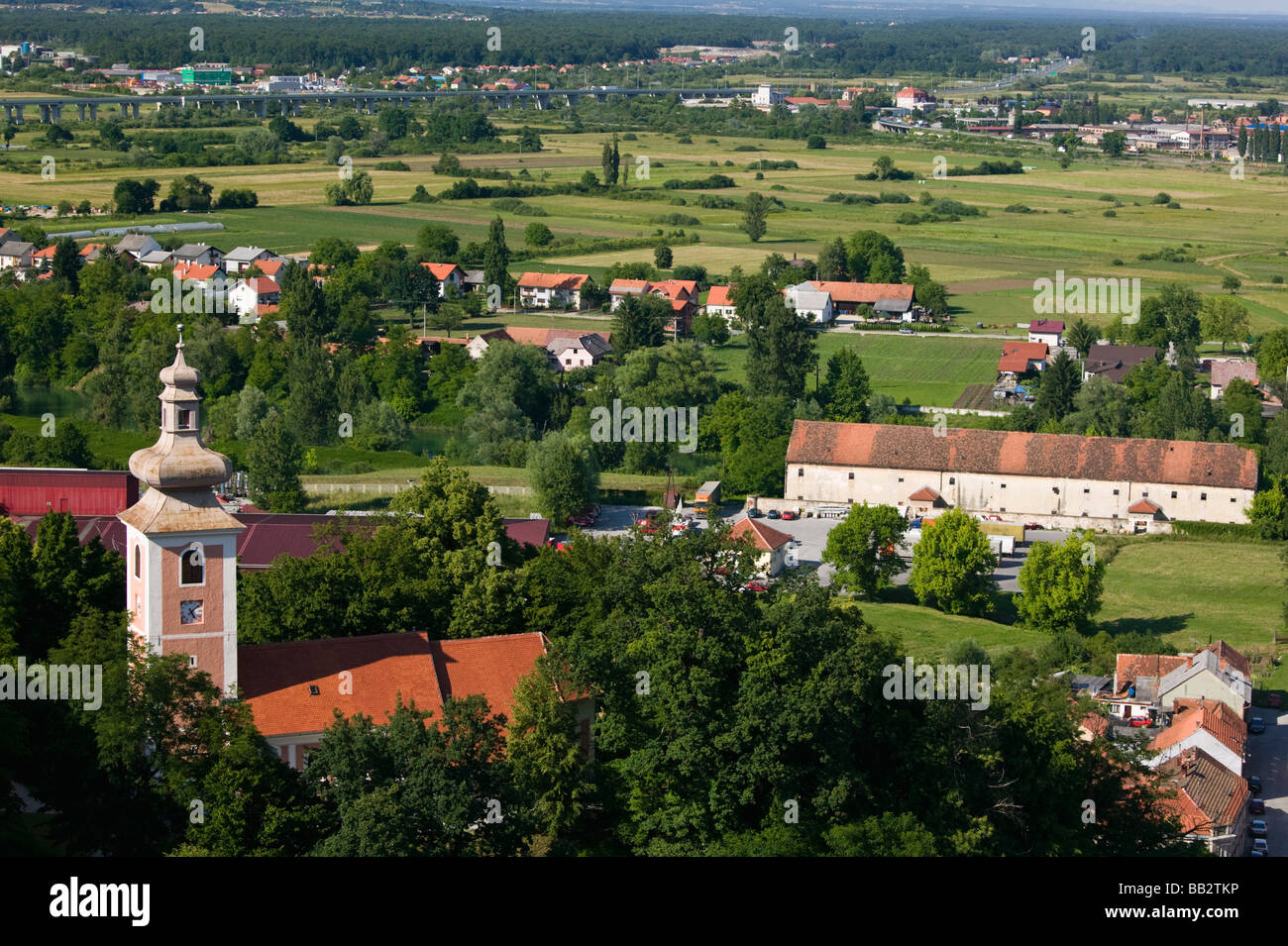 Croatia, Banija-Kordun Region, KARLOVAC. Countryside view from the ...