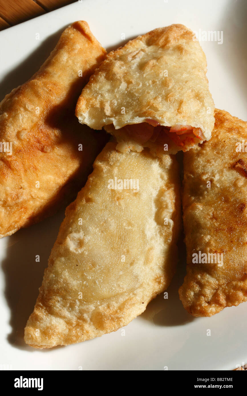 A Fried Leek Pastry Stock Photo - Alamy