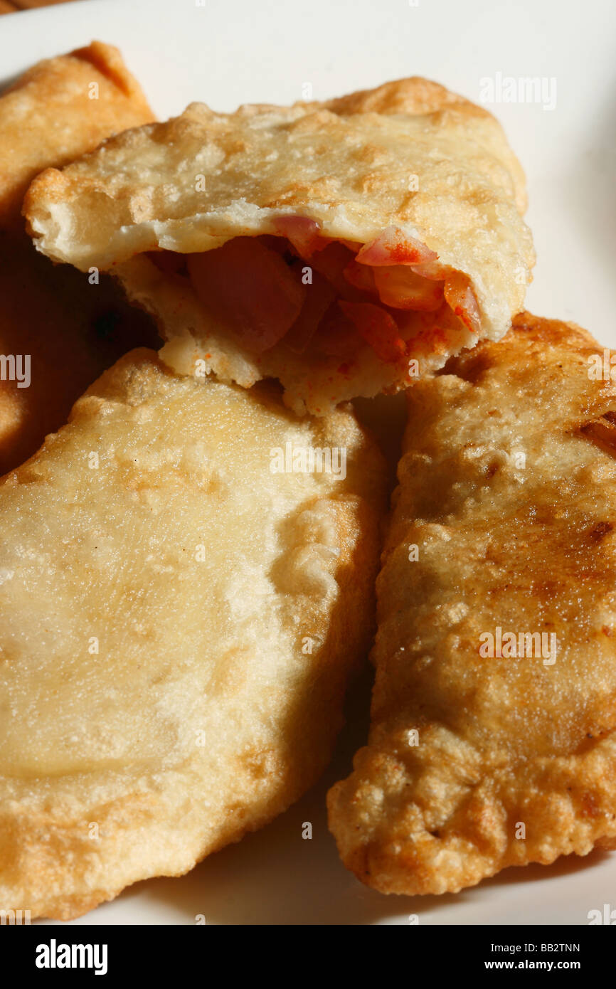 A Fried Leek Pastry Stock Photo - Alamy