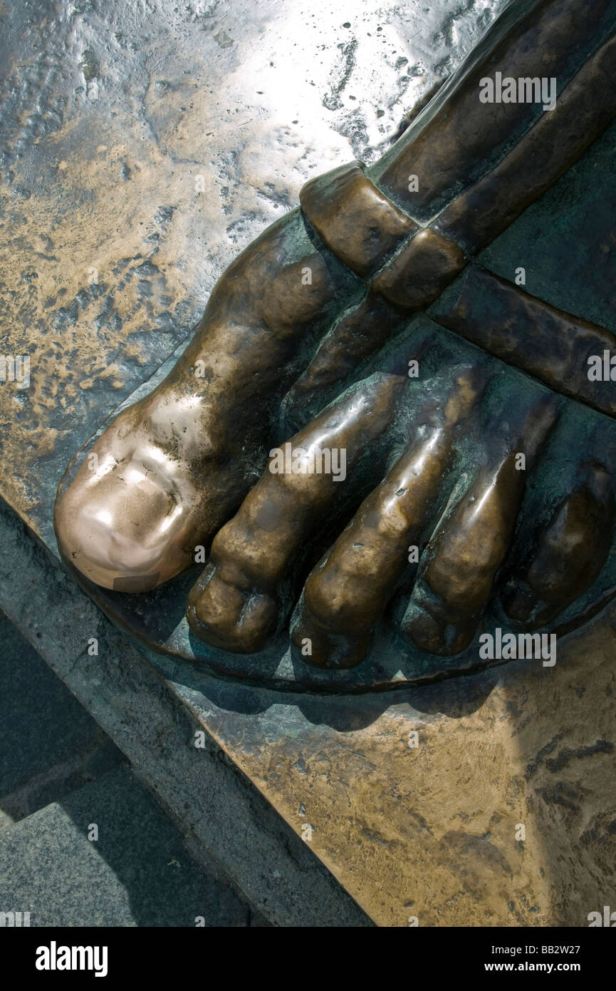 Croatia, Central Dalmatia, SPLIT. Statue of Gregorius of Nin (sculpted ...