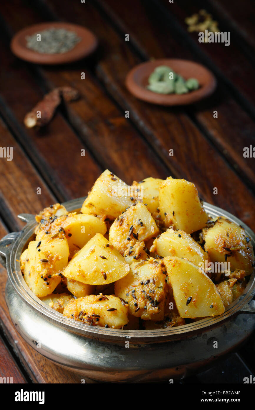 Jeera aloo is a side dish made out of jeera and aloo Stock Photo - Alamy