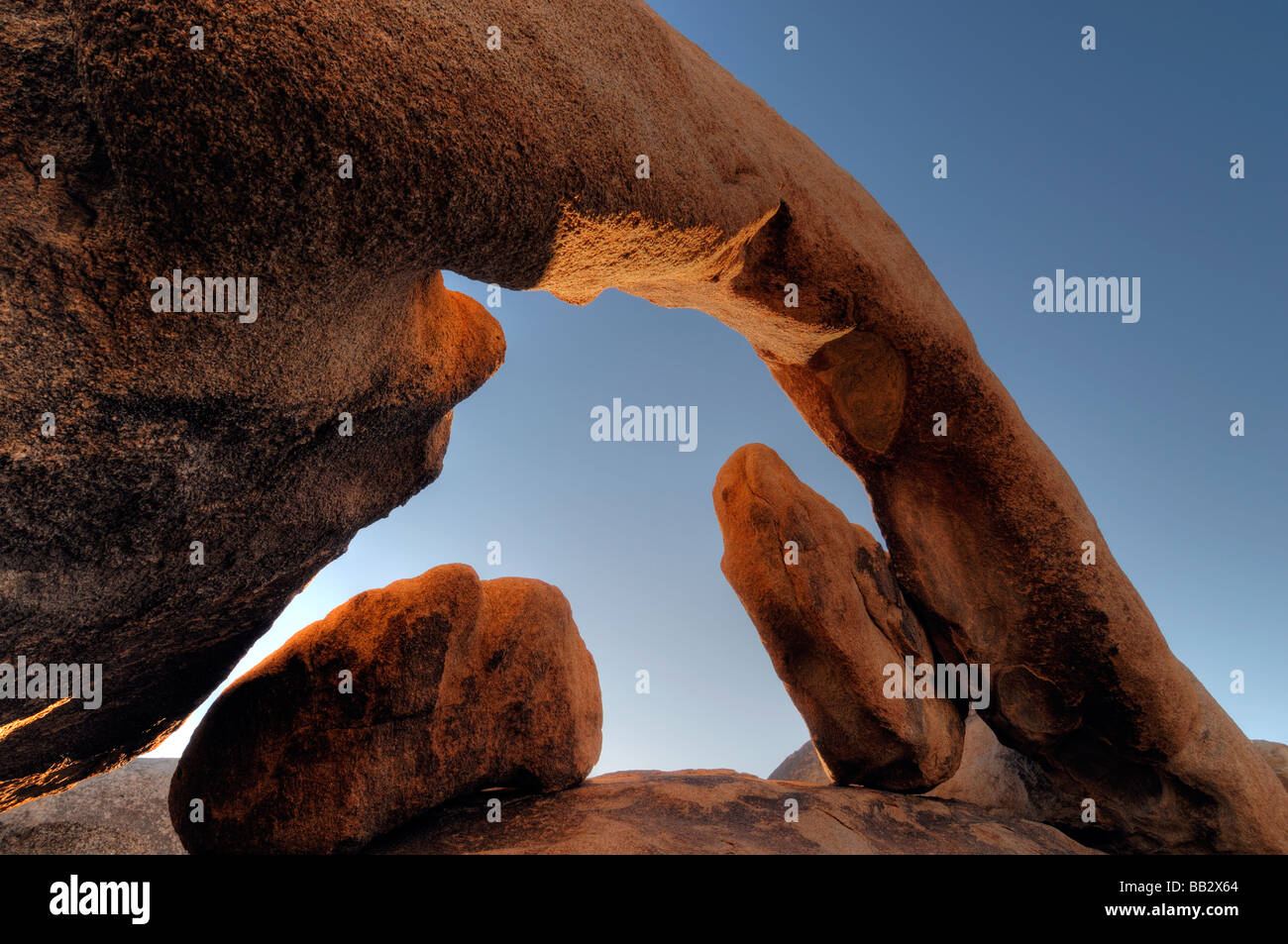 Arch rock formation white tank area joshua tree national park ...