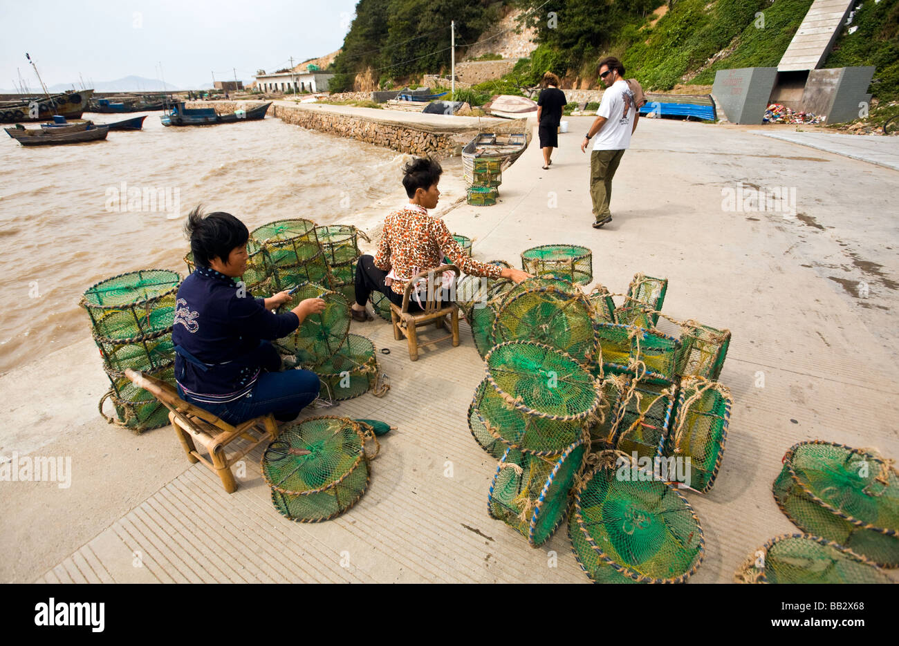 China, Zhoushan Prefecture, Shengsi Islands, Sijiao Island. Crab ...