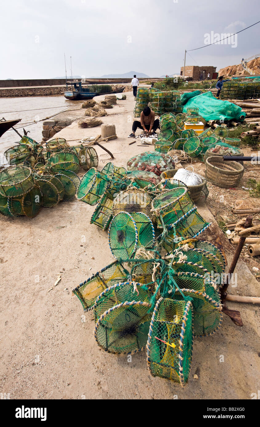 China, Zhoushan Prefecture, Shengsi Islands, Sijiao Island. Crab ...