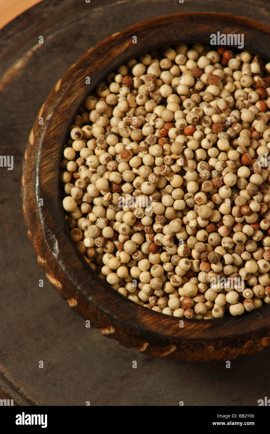 white pepper corn are ripened longer and then soaked in a water ...