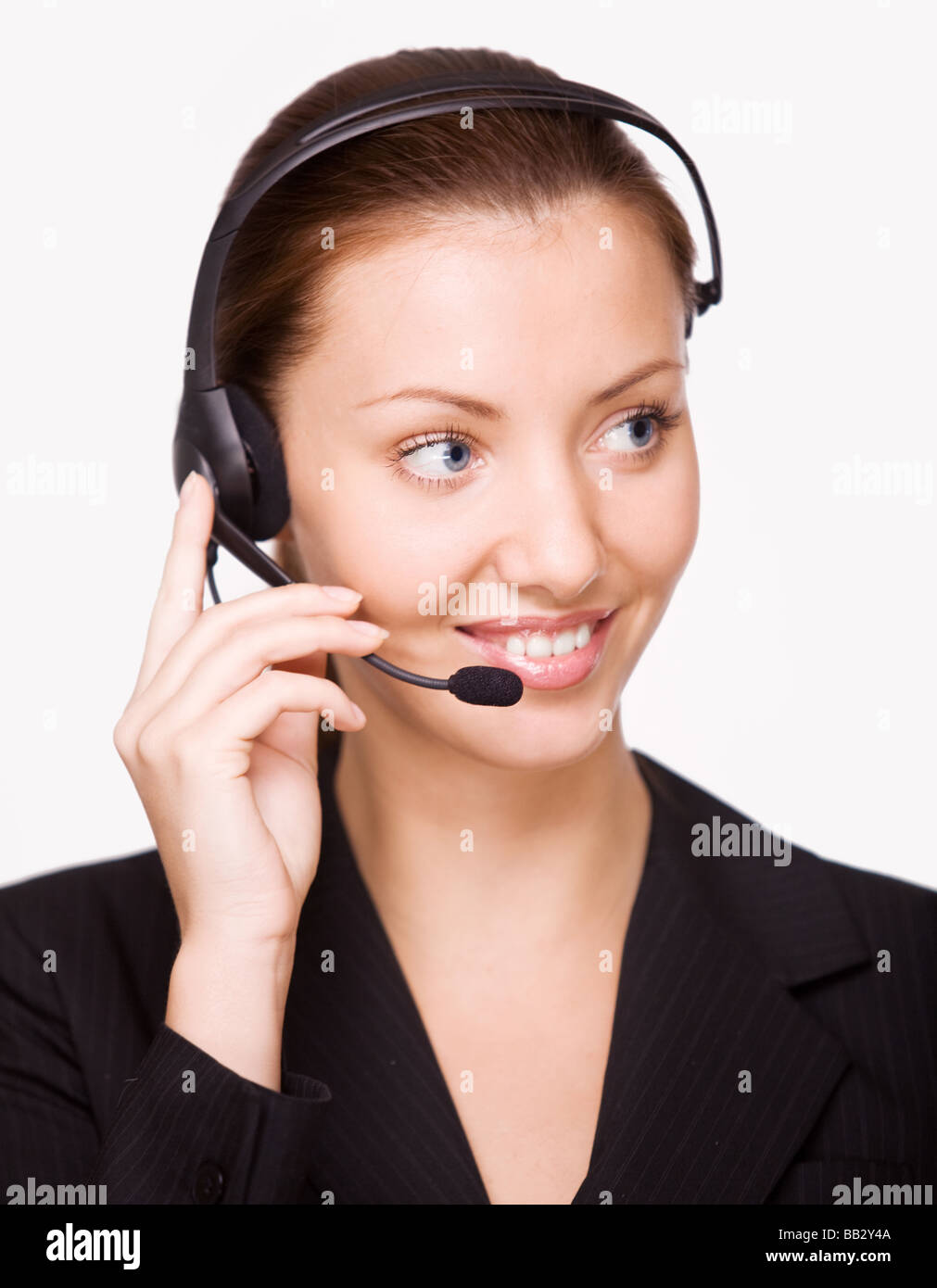 girl telephone operator Stock Photo - Alamy