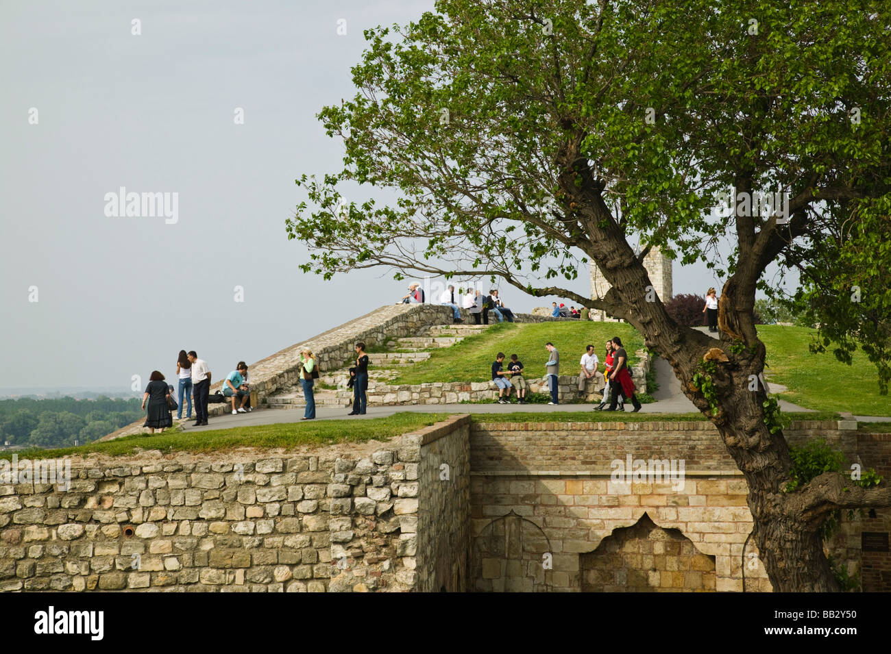SERBIA, Belgrade. Kalemegdan Citadel- Citadel Ramparts Stock Photo - Alamy