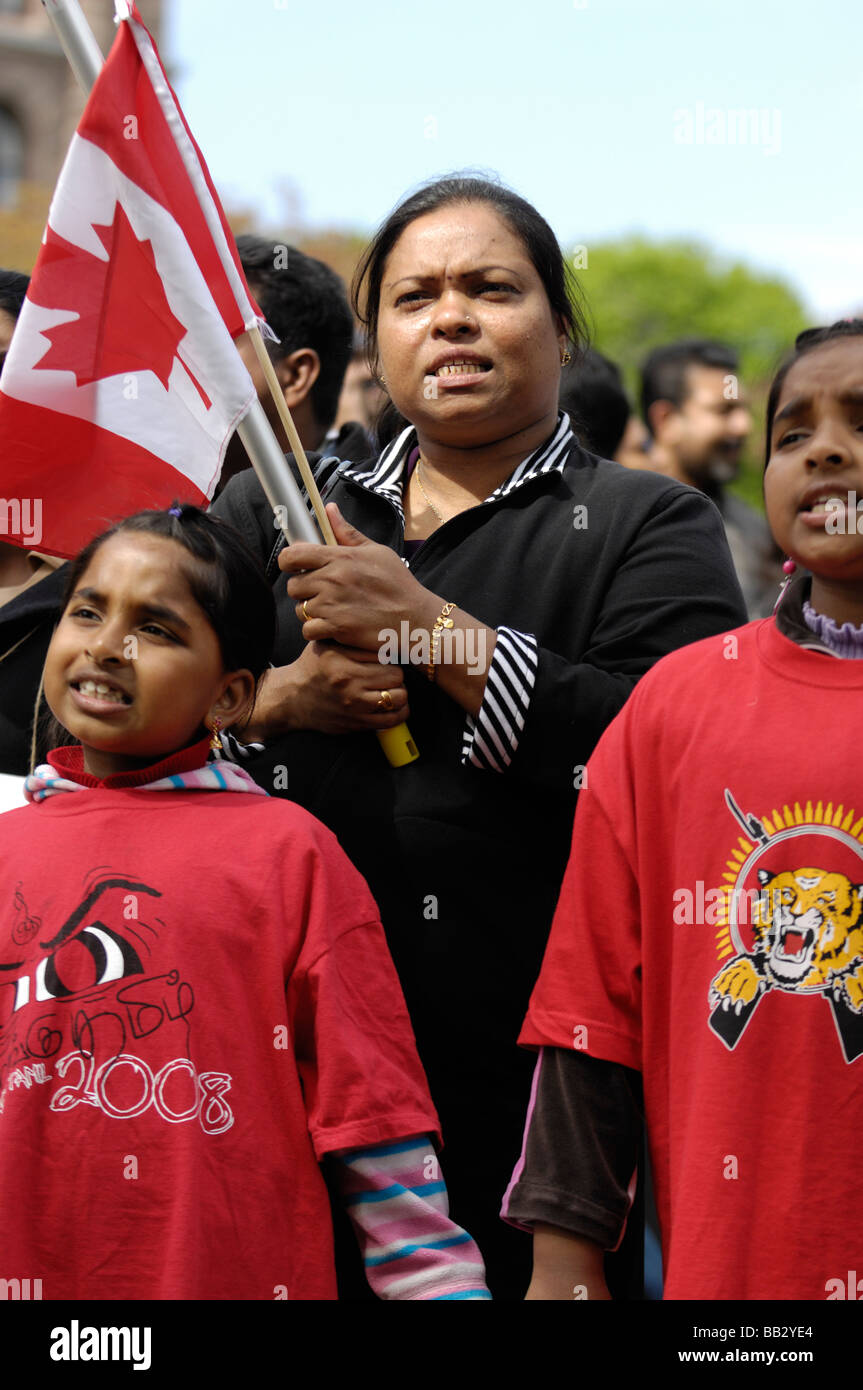Toronto Tamils protest against war in Sri Lanka Stock Photo - Alamy