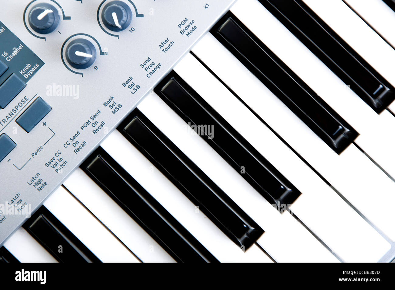 detail of keys on a piano ready for music concert Stock Photo - Alamy