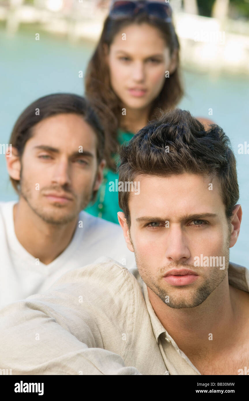 Portrait of three friends Stock Photo - Alamy
