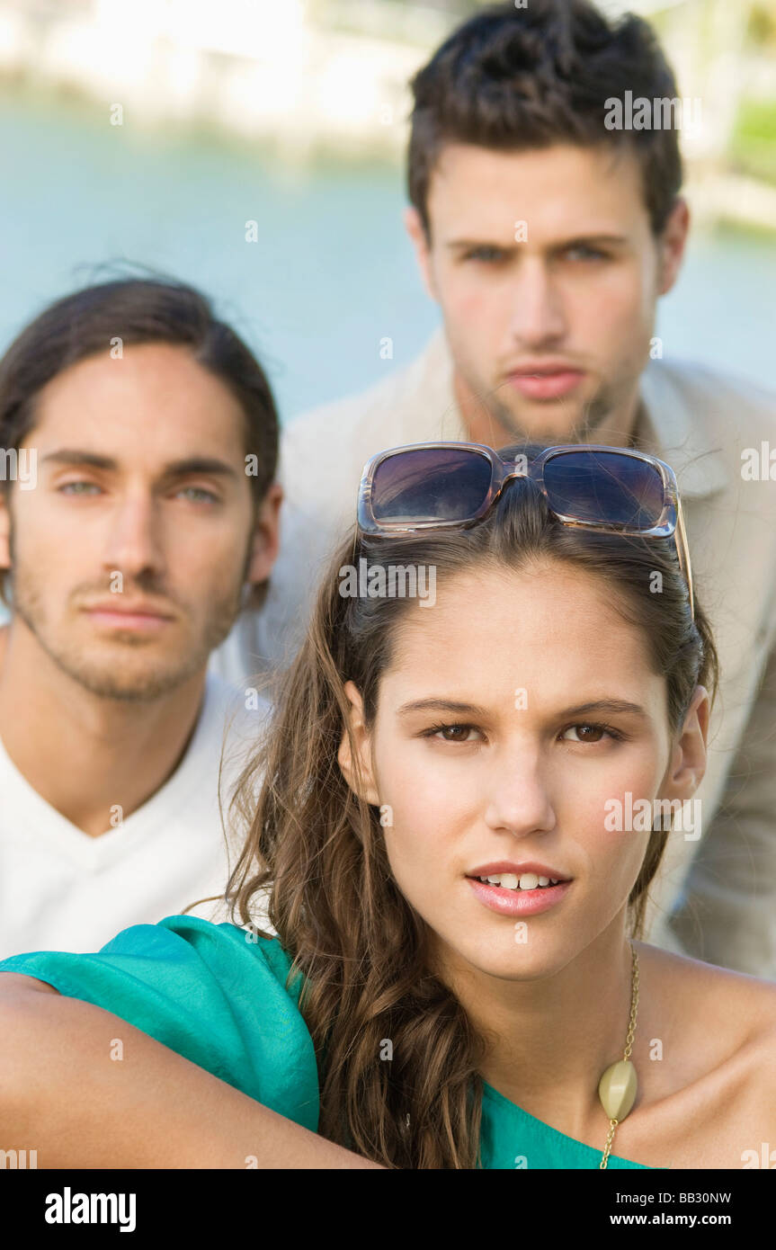 Portrait of three friends Stock Photo - Alamy