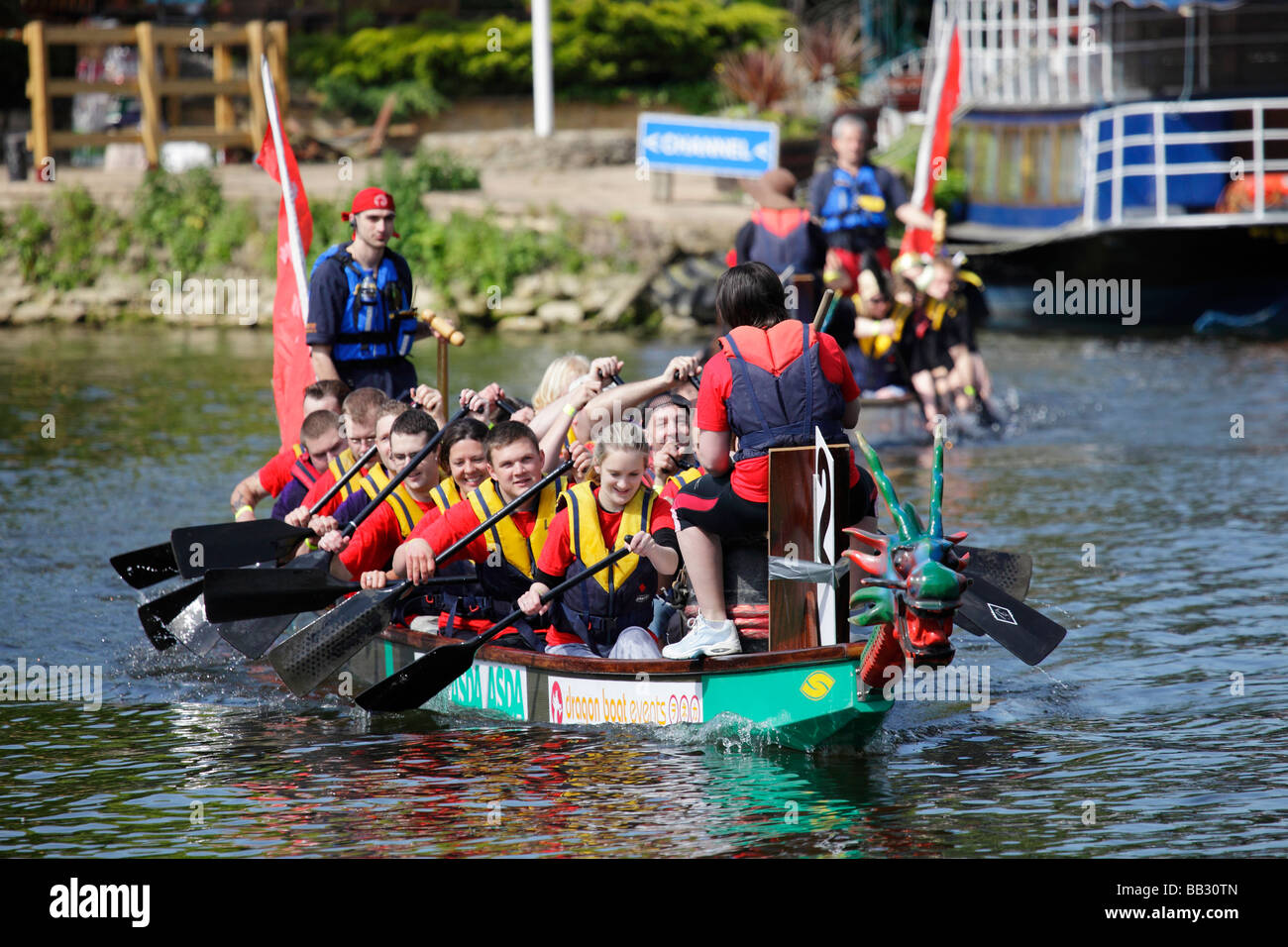Dragon boat races at Abingdon, 2009 31 Stock Photo - Alamy