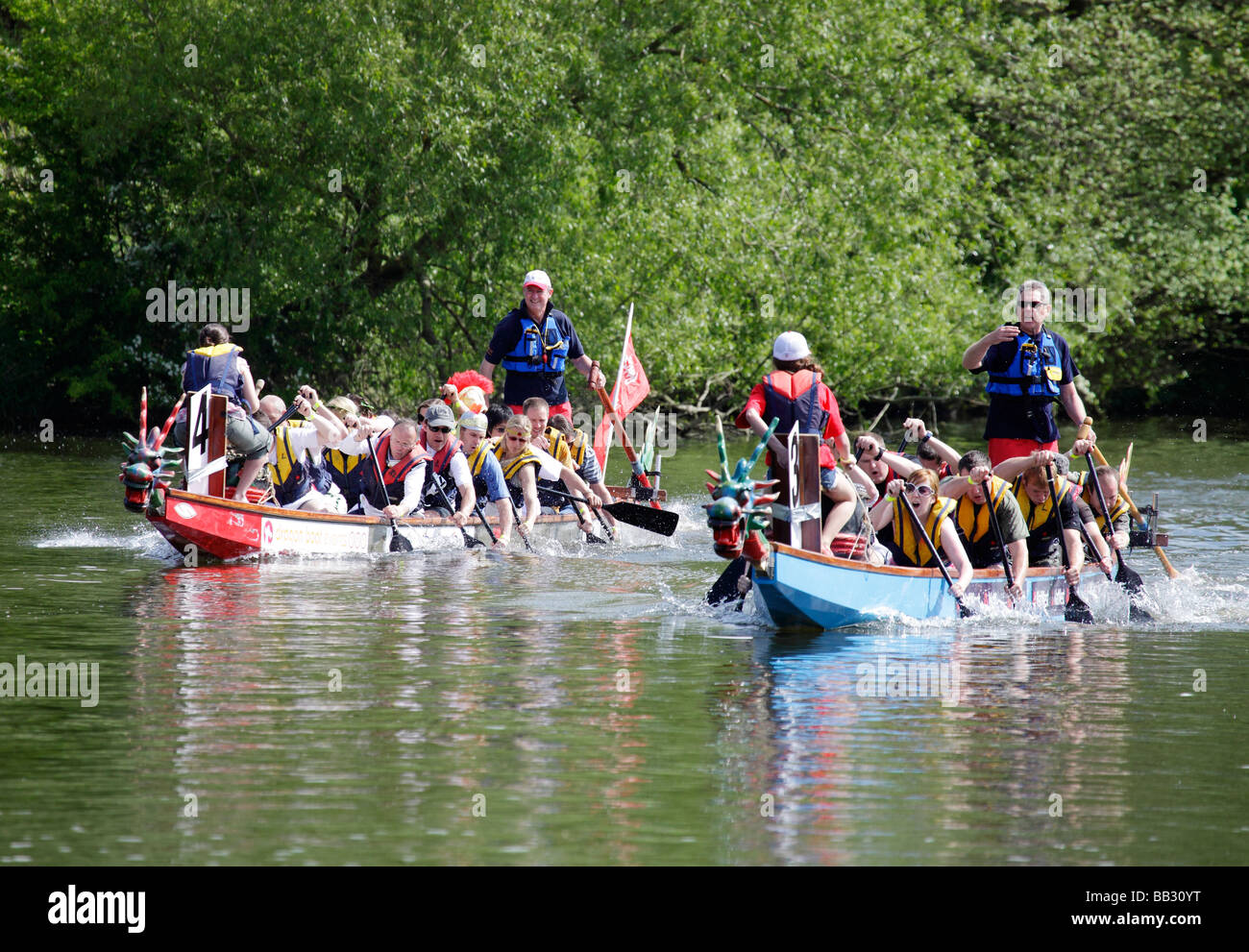 Dragon boat races at Abingdon, 2009 30 Stock Photo - Alamy