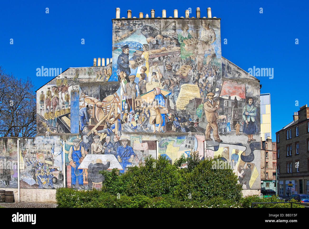Mural depicting history hi-res stock photography and images - Alamy