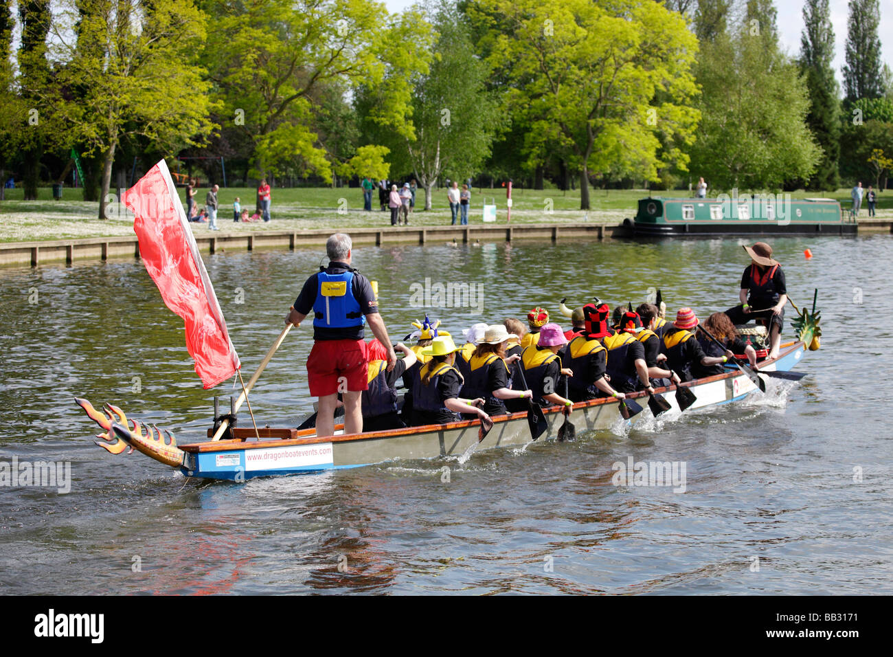 Dragon boat races at Abingdon, 2009 28 Stock Photo - Alamy
