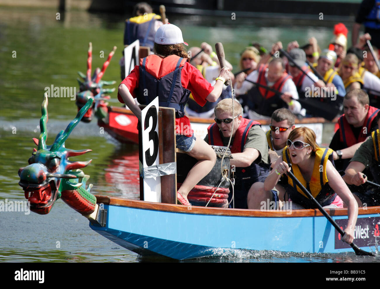 Dragon boat races at Abingdon, 2009 26 Stock Photo - Alamy