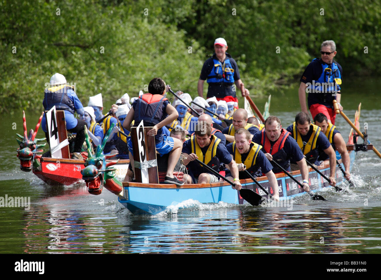 Dragon boat races at Abingdon, 2009 24 Stock Photo - Alamy